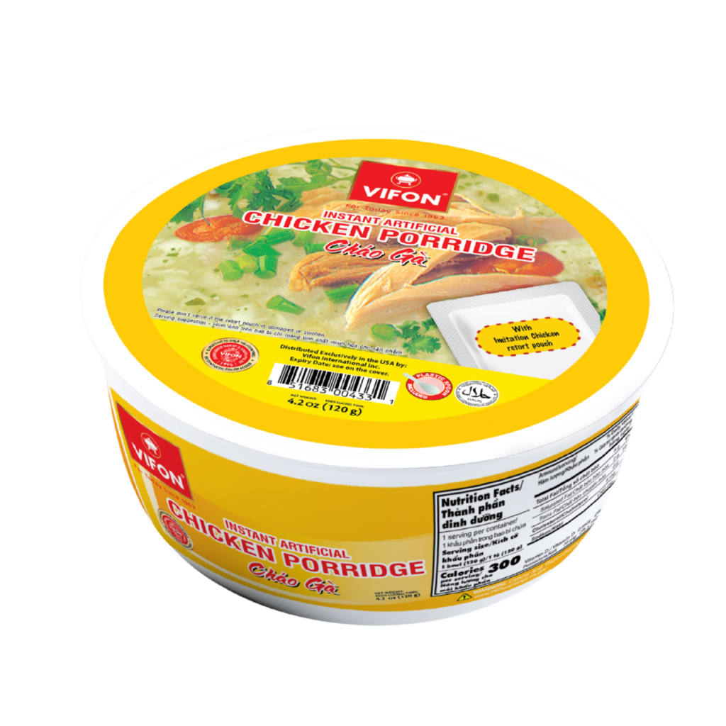 Instant Chicken Porridge (Bowl) - Vifon USA