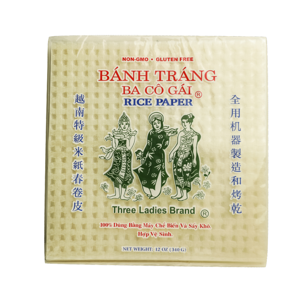 3 Ladies Rice Paper Tapioca 22cm Banh Trang - Vifon USA